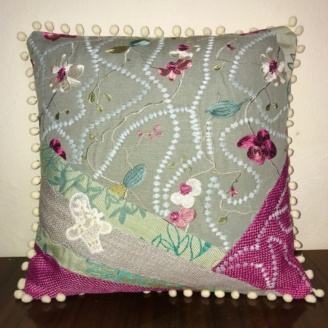 Patchwork Floral Shabby Chic Pillow Cover - Etsy
