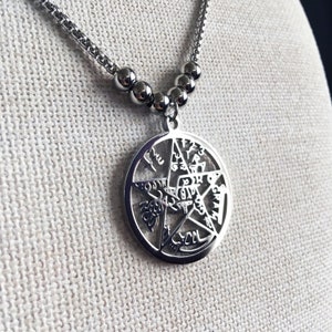 High Quality Stainless Steel Pentacle Pentagram Medallion Necklace ...