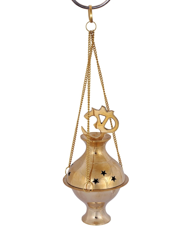 Copper Altar Incense Burner With Chain: Triple Moon, Tree of Life - Etsy