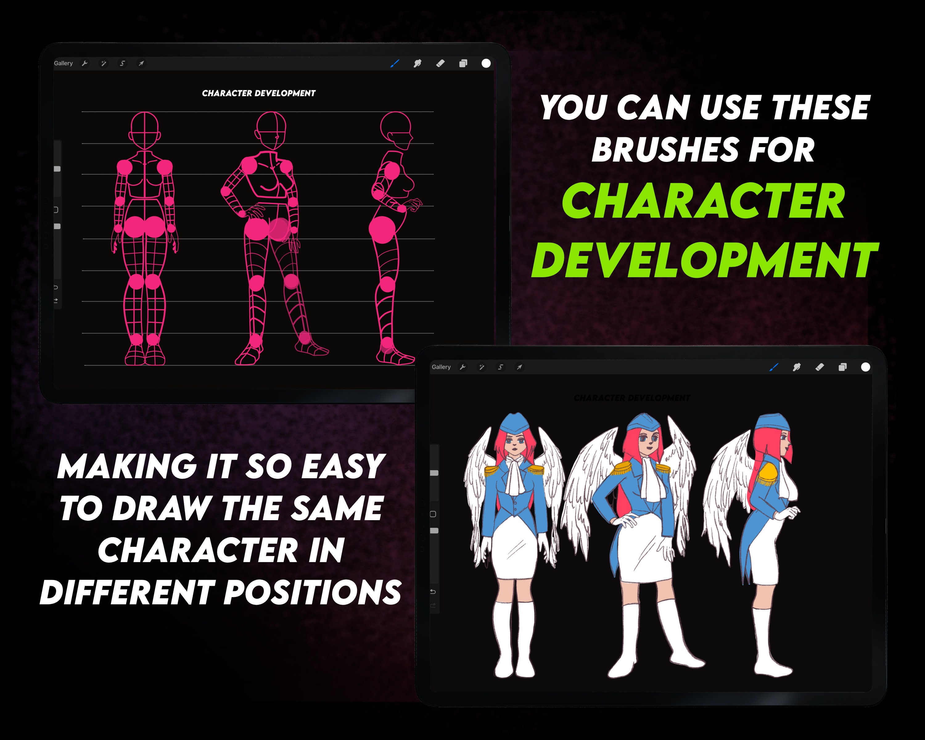 Reference Drawing Guides Pose Master Procreate Brush Toolkit Human ...