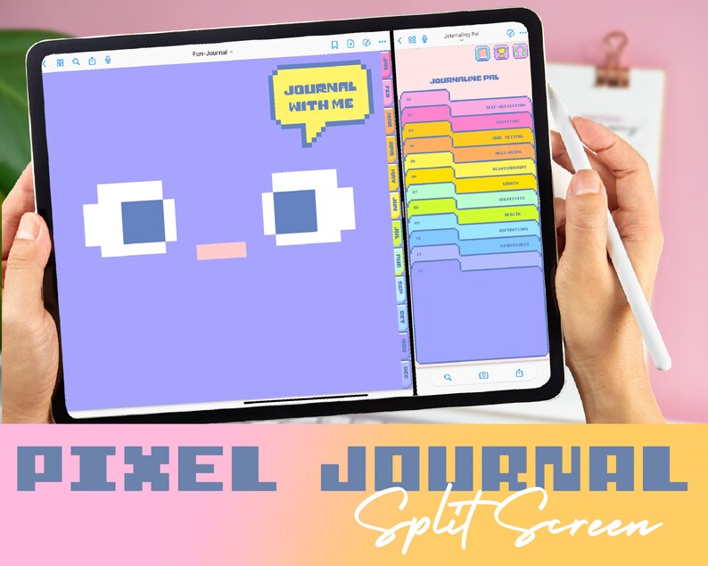 Digital Journal With Journaling Pal for Split Screen Use Digital ...