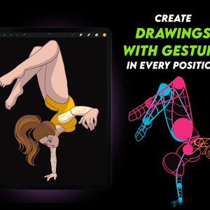 Reference Drawing Guides Pose Master Procreate Brush Toolkit Human ...