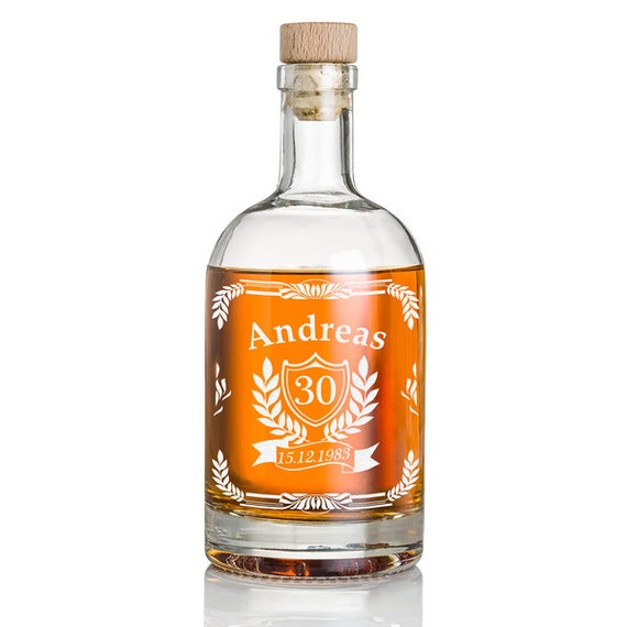 Engraved whiskey bottle store