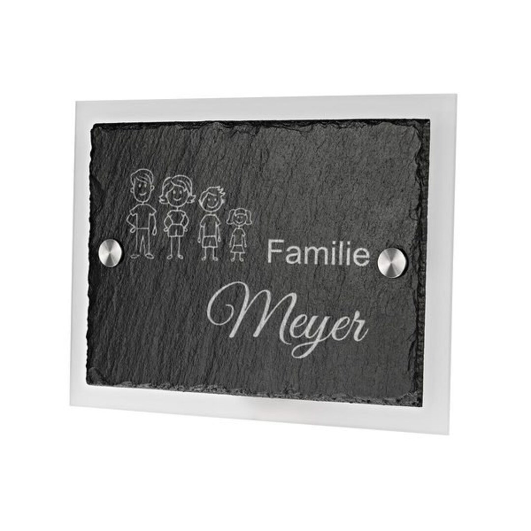 Slate Door Sign With Acrylic Glass Including... - Etsy