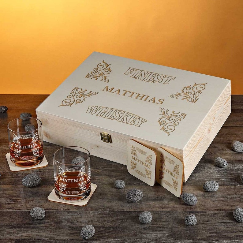 9-piece Whisky Set Gift Box Incl... | Etsy