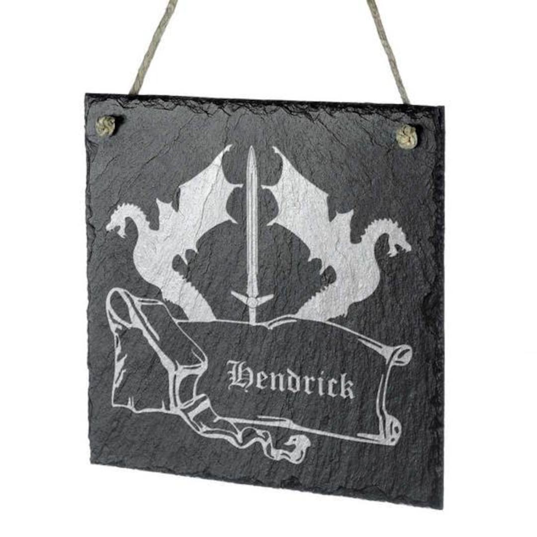 Slab of Slab Door Sign Hanging Plate Incl. G... - Etsy