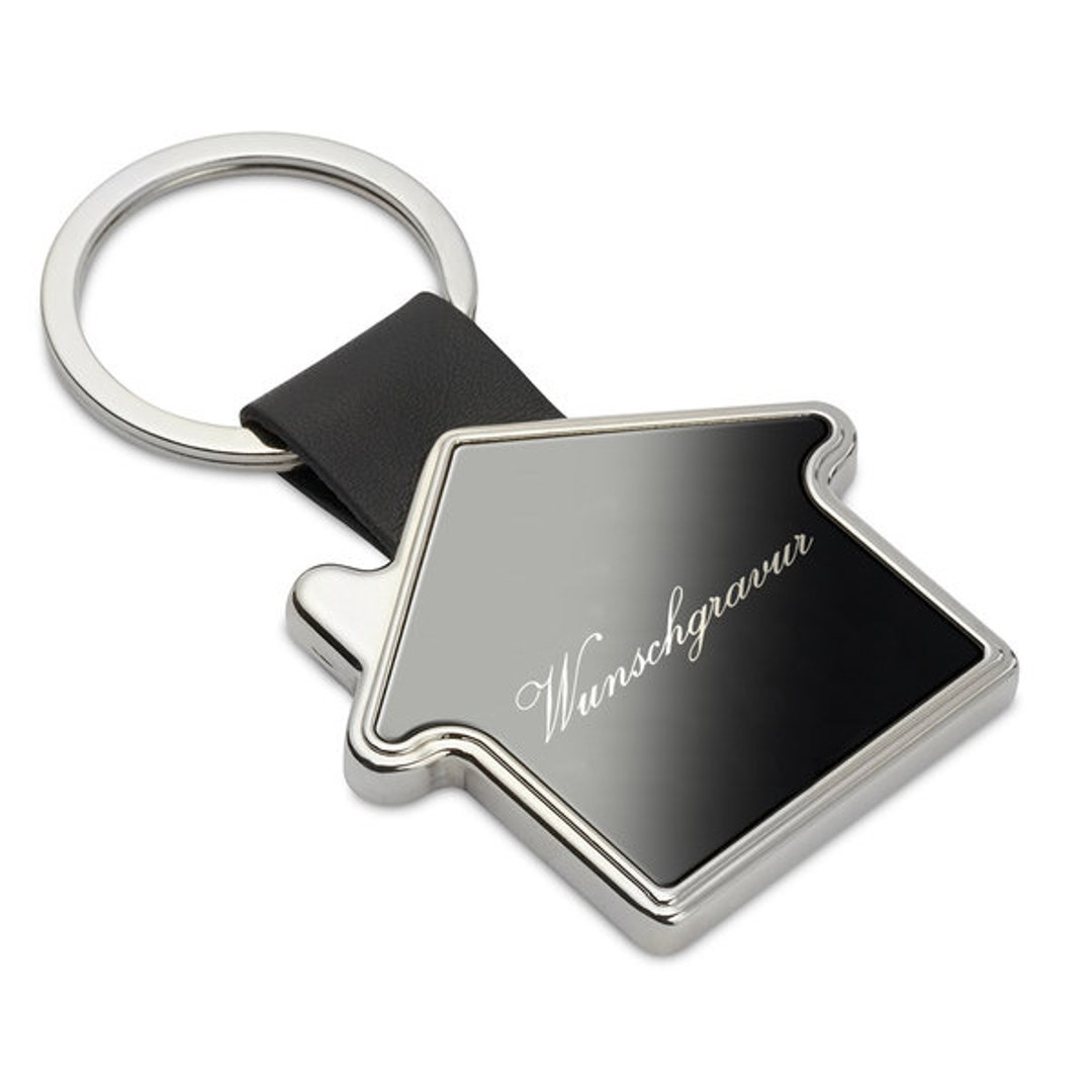 House-shaped Keychain Including Engraving - Etsy
