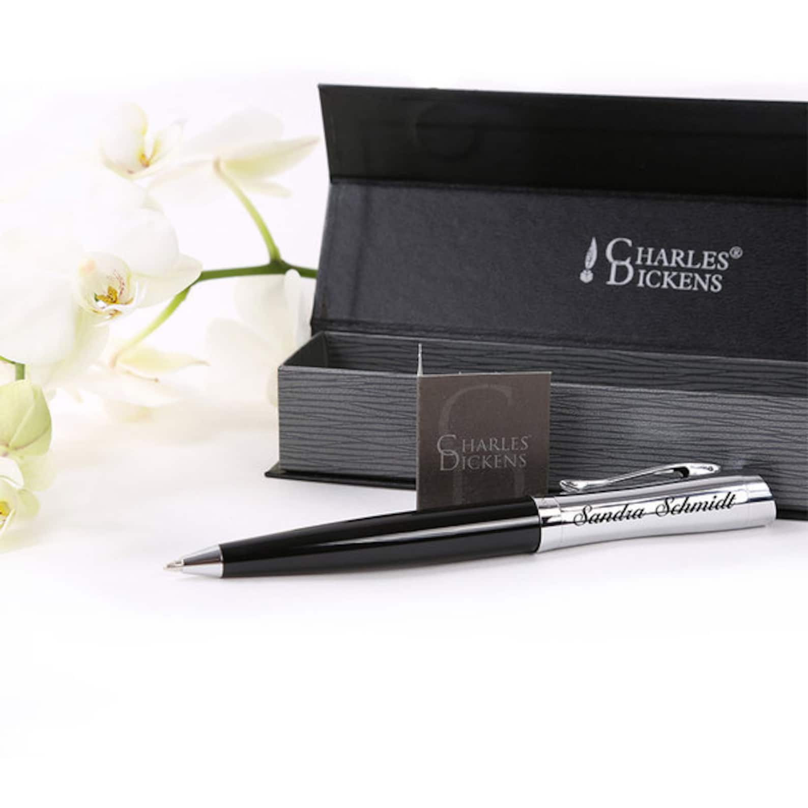 Charles Dickens Ballpoint Pen Black/silver I... | Etsy