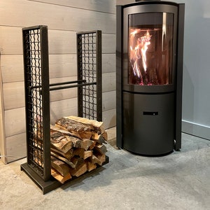 Adjustable Indoor Firewood Holder / Firewood Rack / Firewood Shelf ...