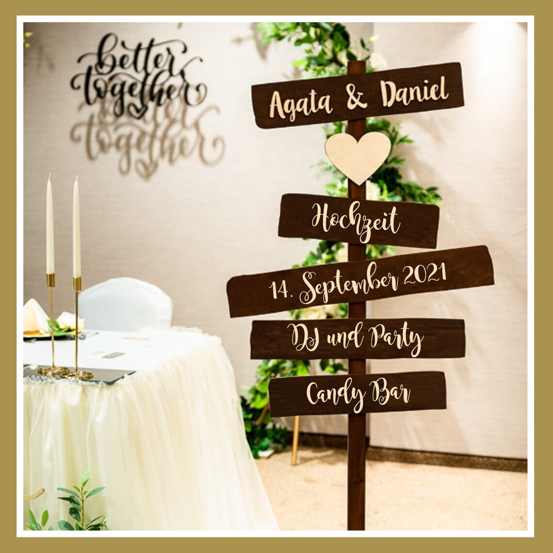 Wegweiser Hochzeit Vintage Gartenhochzeit - Etsy