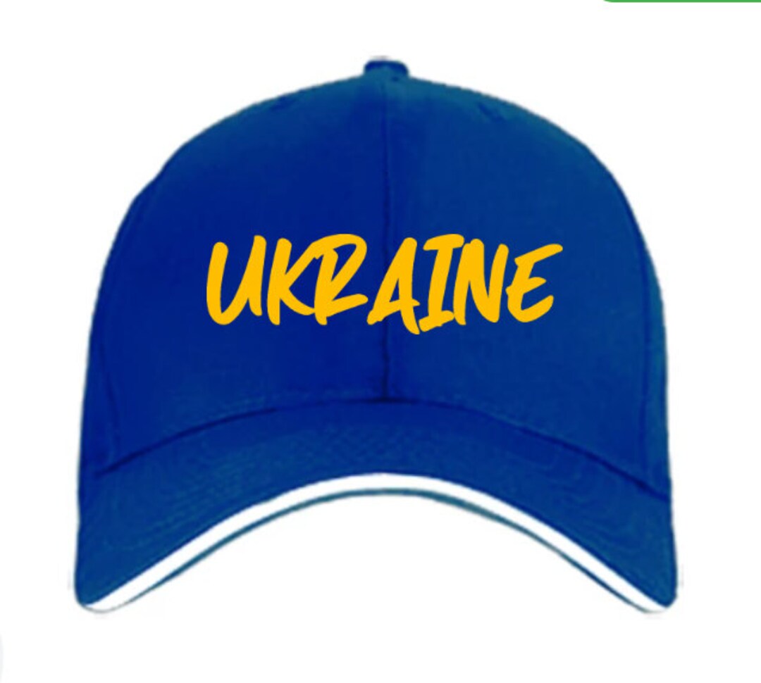 Baseball Cap Blue With the Inscription Ukraine, Made in Ukraine ...
