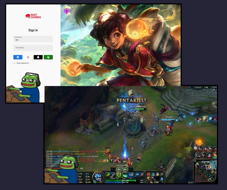 Pepe Gamer Animated Frog GIF Twitch Pngtuber Vtuber Peepo - Etsy