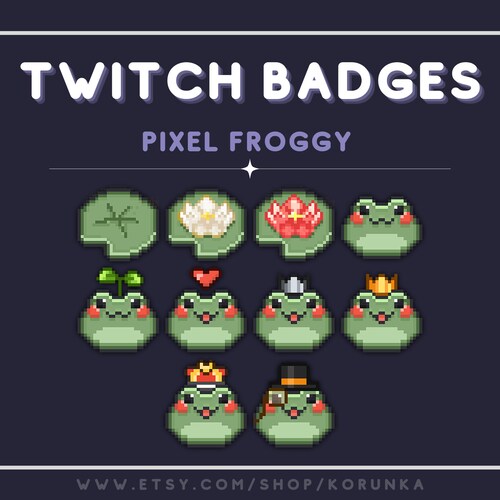 Pixel Peepo Sub/bit Badges - Etsy
