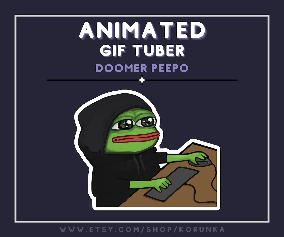 Gamer Peepo Animated Frog GIF Twitch Pngtuber, Giftuber, Twitch Stream Decoration - Etsy