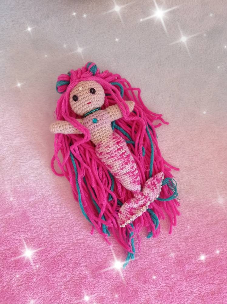 Marisa the Mermaid (pink Crochet Mermaid) - Etsy