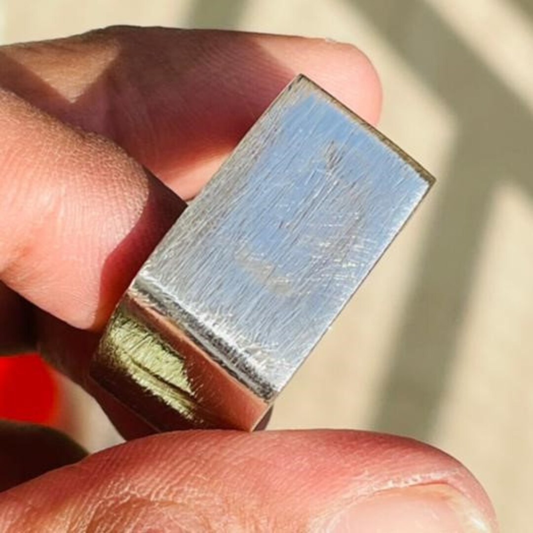 Square Ring for Men's 925 Sterling Silver Brushed Polish - Etsy