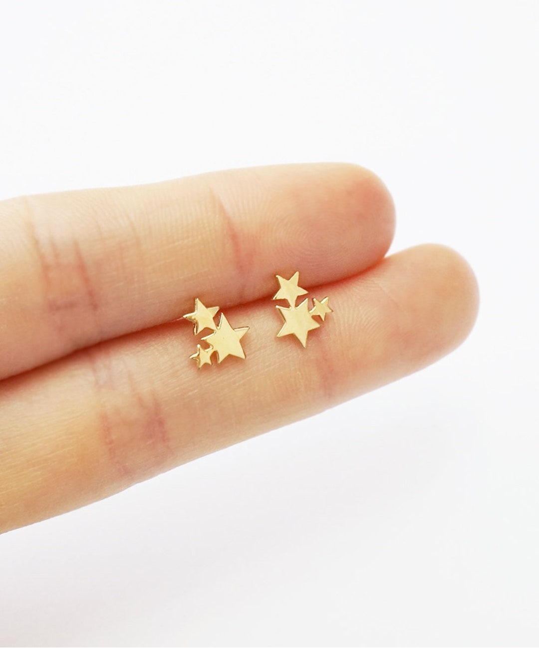 Star Earring, Dainty Star Earring, Stud Earring, 925 Sterling Silver ...