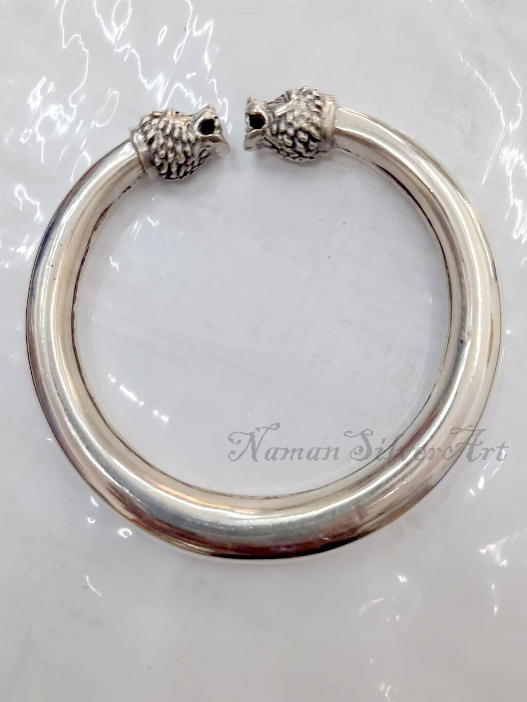 Silver Men's Bangle 925 Sterling Silver Handmade Bracelet Heavy Silver ...