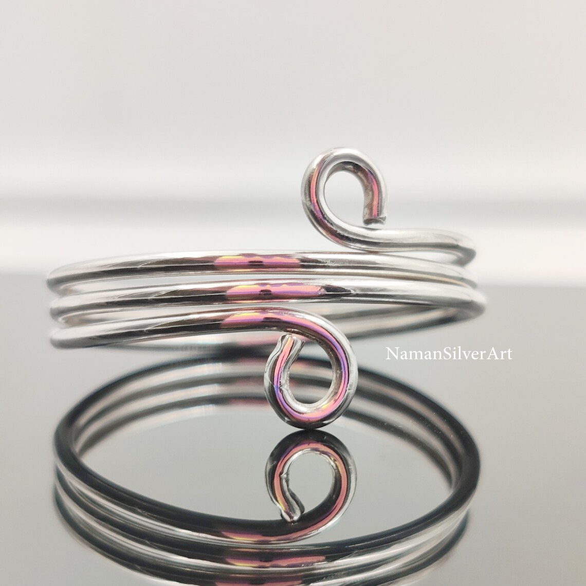Spiral Cock Penis Ring 925 Sterling Silver Handmade Cock Etsy