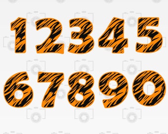 Cow print number | Etsy