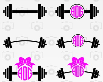 Barbell svg | Etsy