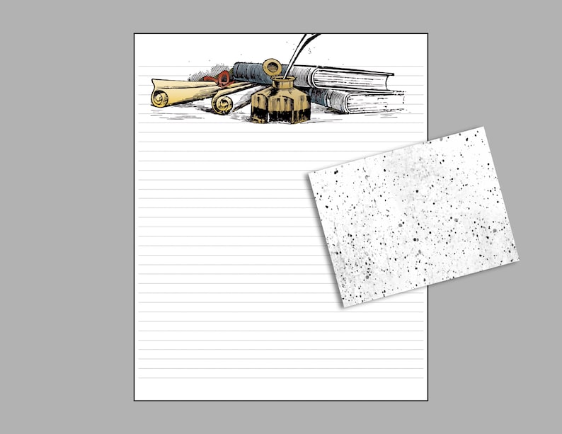 Stationery CRAZY DOODLE Printable Stationery Set WP205 Instant Download ...