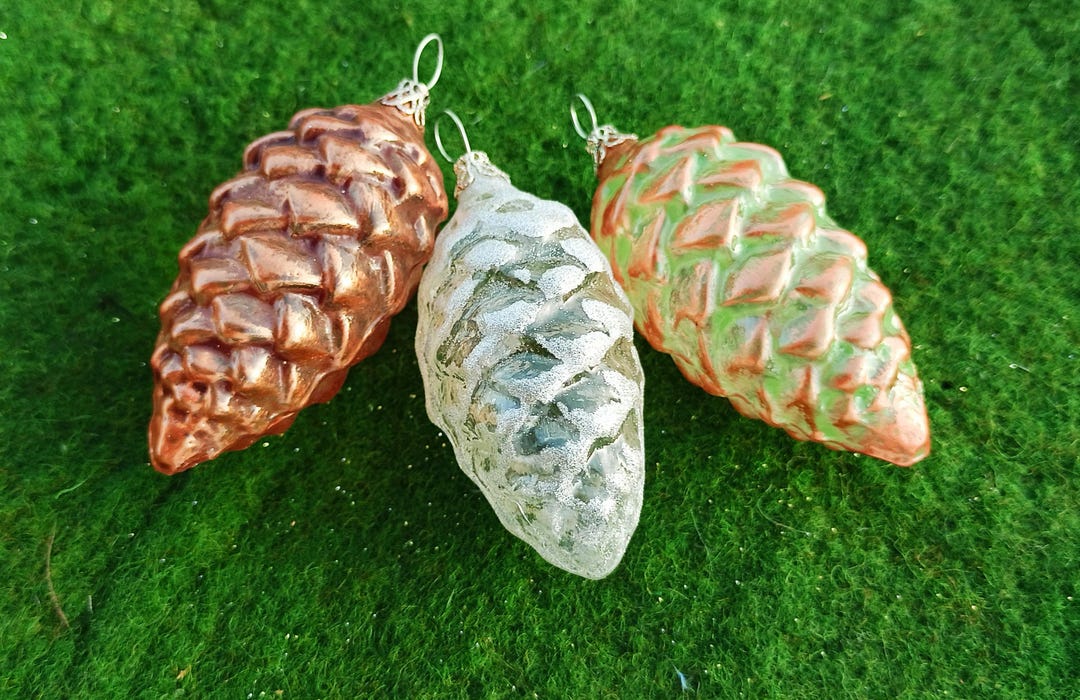 3 Small Glass Cones Blown in 100-year-old Original Molds, Mouth-blown ...