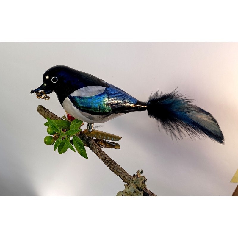 Magpie Ornament - Etsy