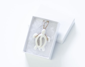 Polynesian Turtle Bone Pendant With Adjustable Rope Necklace - Etsy