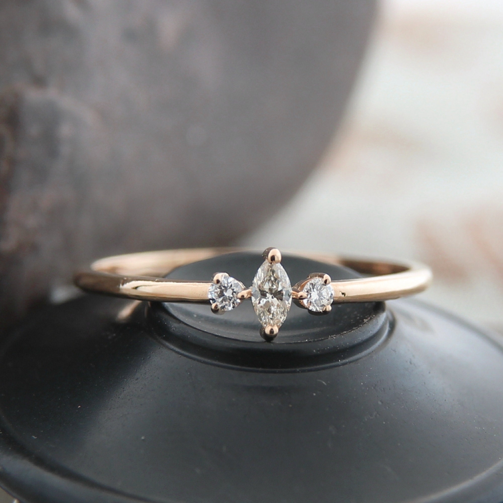 Marquise Engagement Ring Marquise Ring Marquise Diamond | Etsy