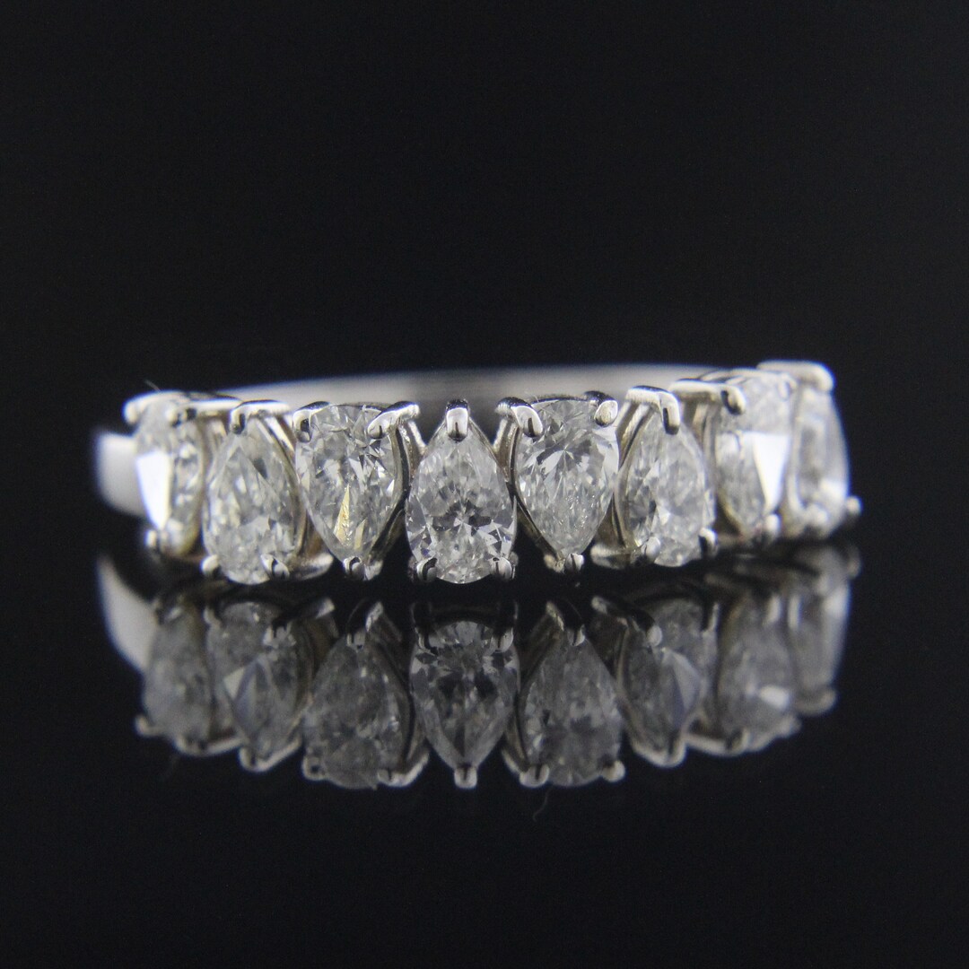 Stacking Ring, Half Eternity Band, Unique Diamond Band, Cluster Band ...