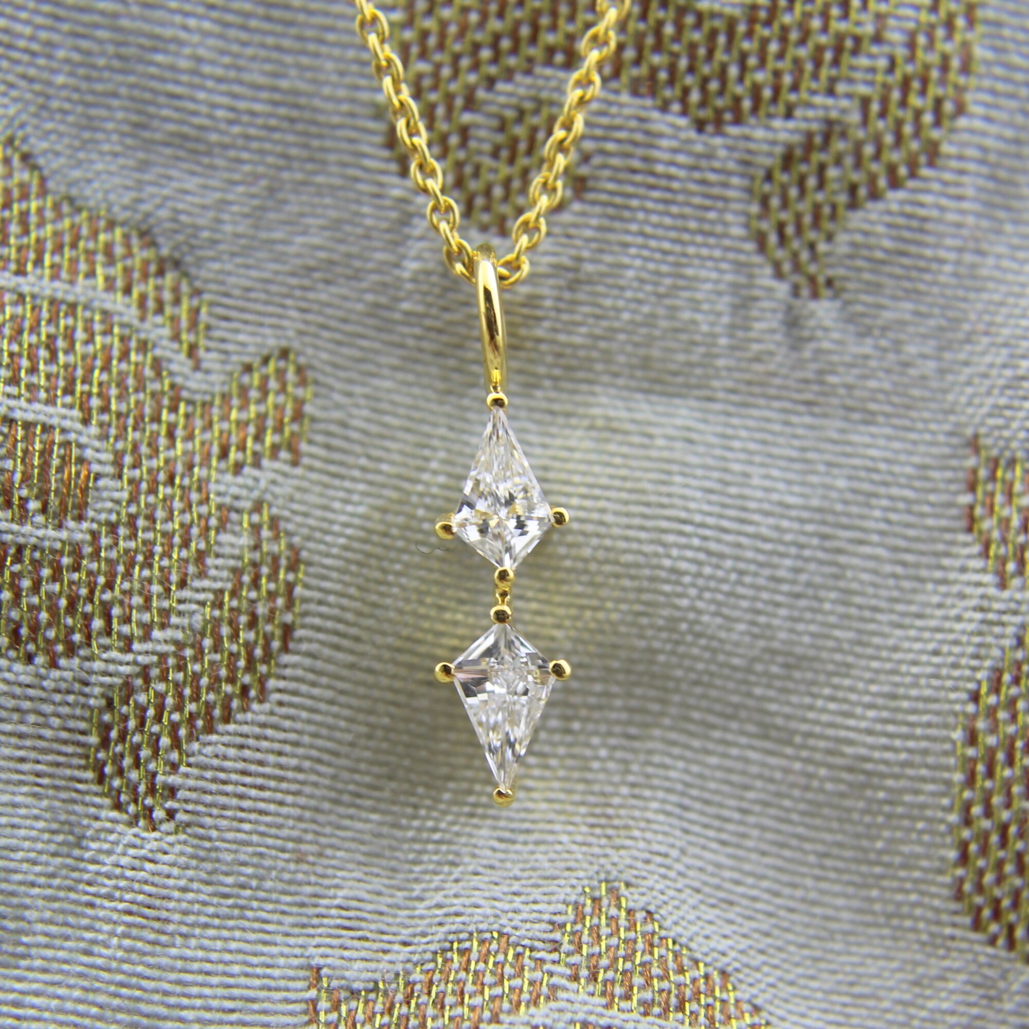 Dainty solitaire necklace pendant necklace diamond necklace | Etsy