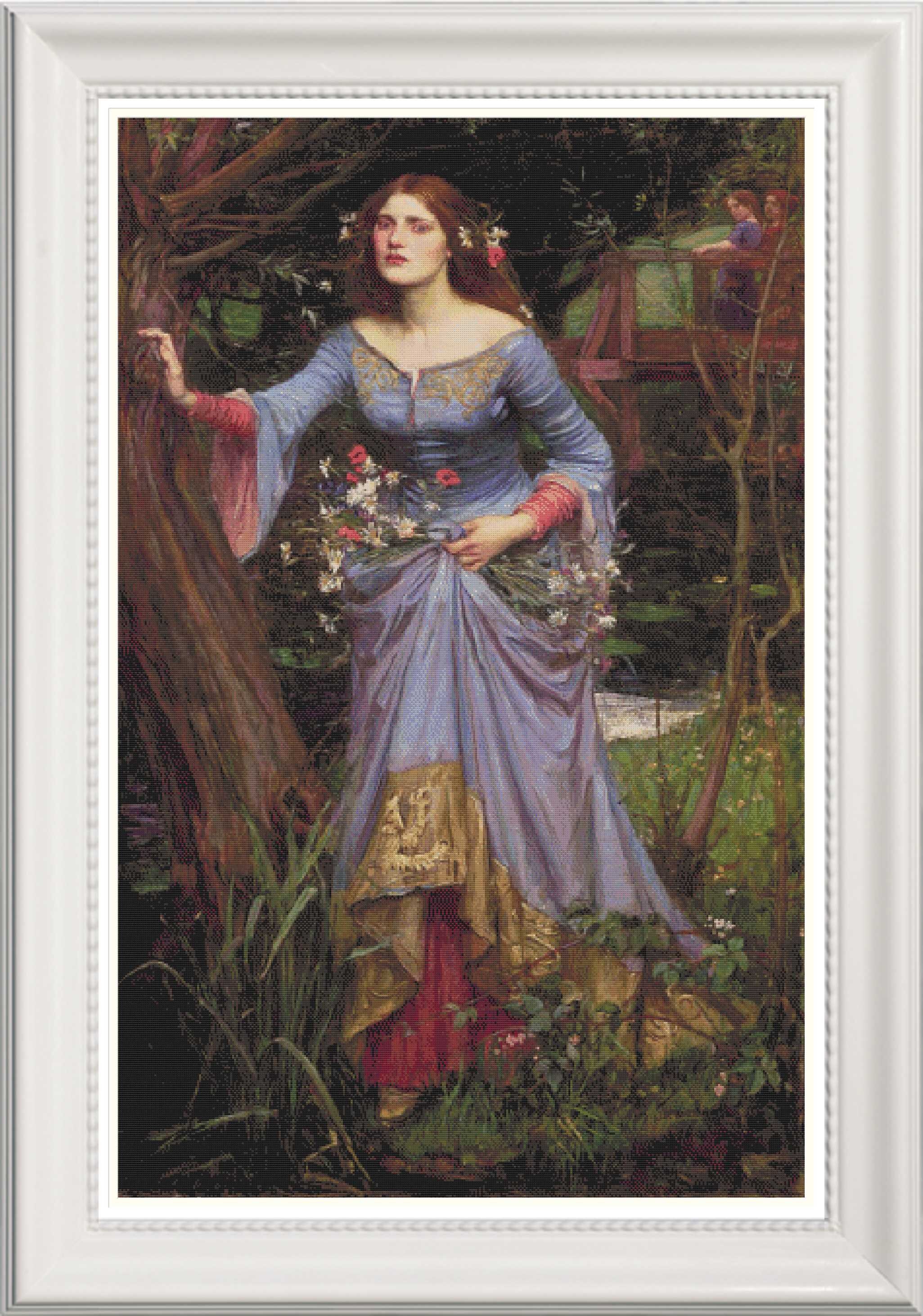 Cross Stitch Woman Art, Woman to Embroider, Classic Cross Stitch, Cross ...