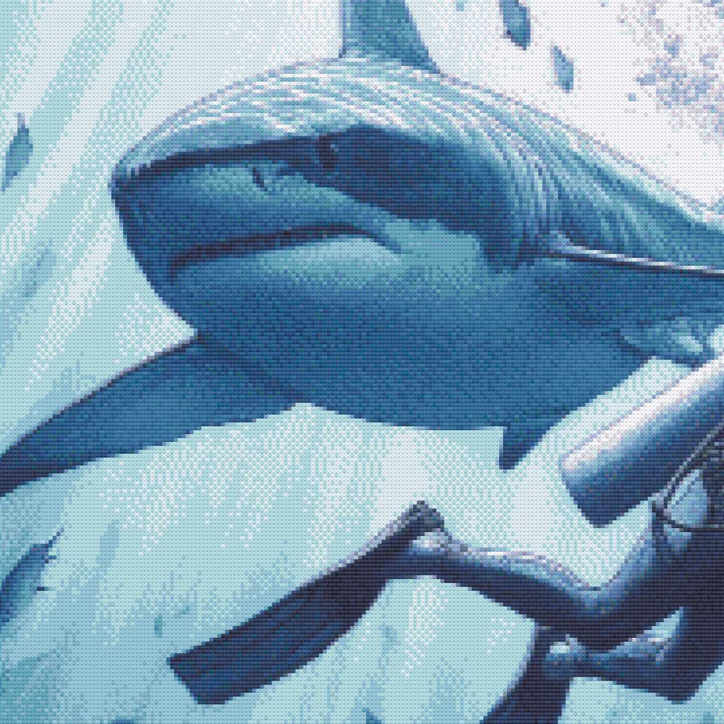 Shark Cross Stitch, Shark Pattern, Sea Cross Stitch, Maritime Cross ...