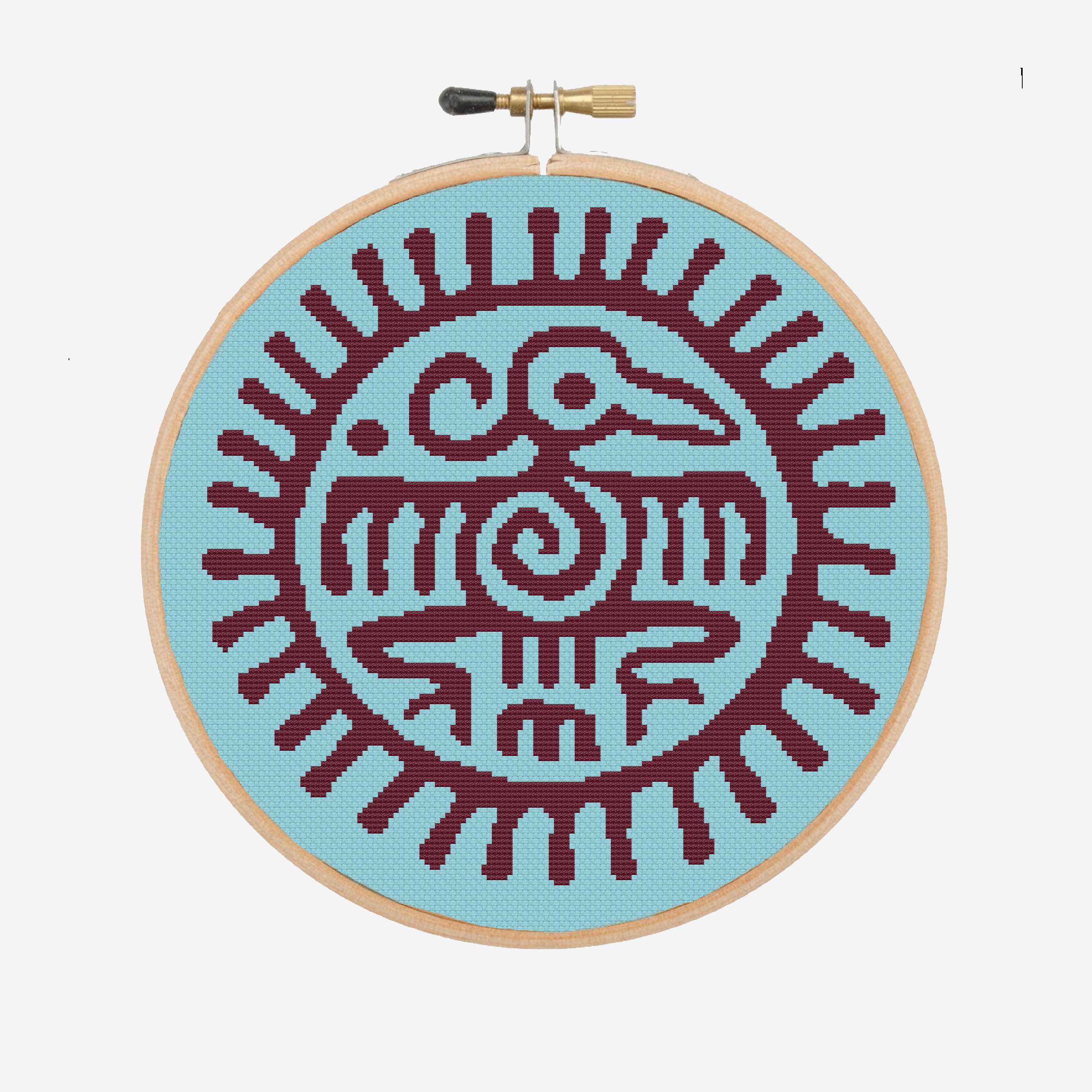 Folklore Cross Stitch, Magic Cross Stitch, Aztec Cross Stitch, Demon ...