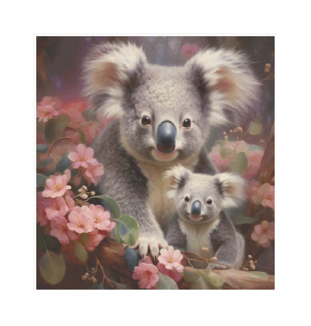 Koala Cross Stitch Koala Cross Stitch Koalas to Embroider - Etsy
