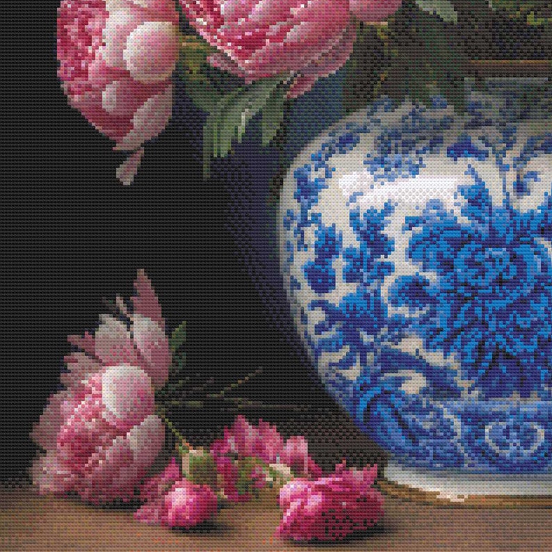 Still Life Cross Stitch, Cross Stitch Flowers, Cross Stitch Floral ...