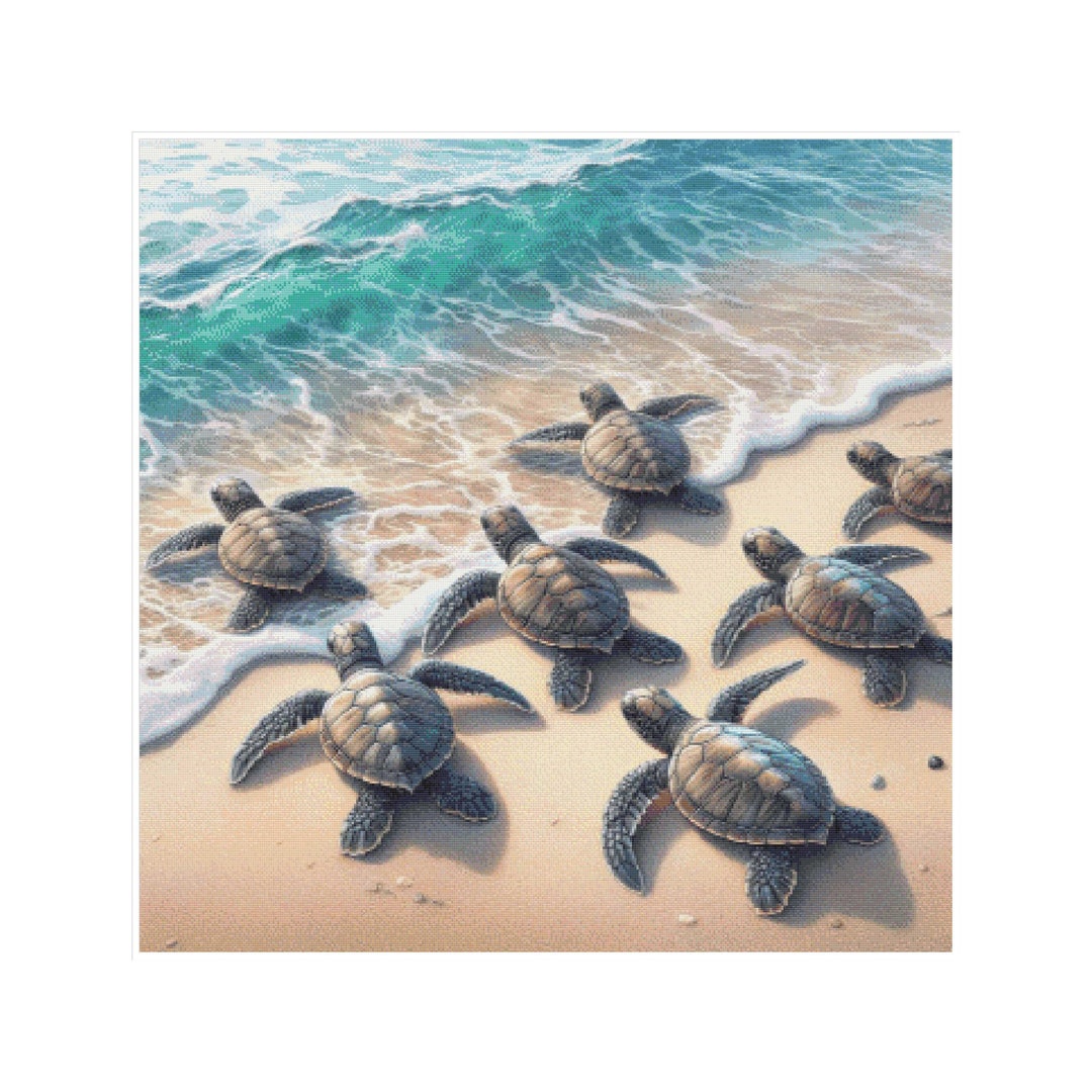 Sea Turtle Cross Stitch, Sea Cross Stitch, Turtle Cross Stitch, Cross ...