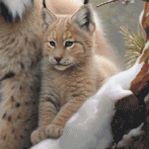 Cross Stitch Feline, Cross Stitch Lynxes, Cats to Embroider, Wild to ...