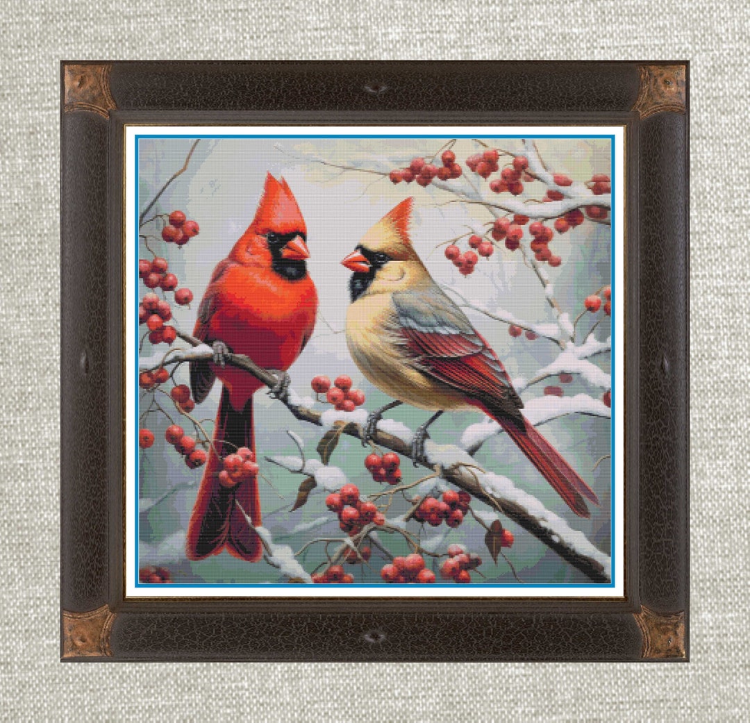 Cross Stitch Bird, Cardinal Cross Stitch, Birds to Embroider, Birds to ...