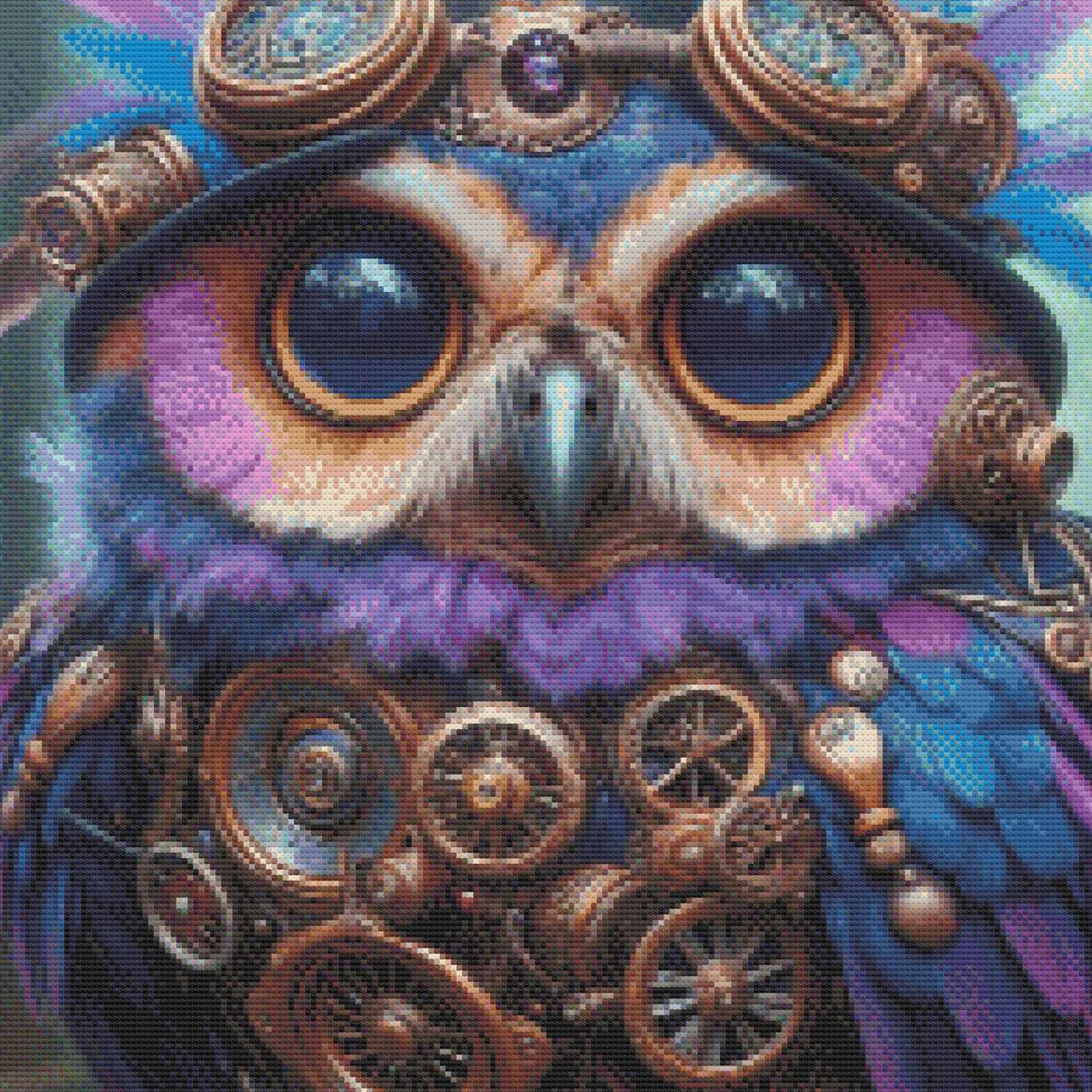 Cross Stitch Owls, Cross Stitch Owl, Animal to Embroider, Bird to ...