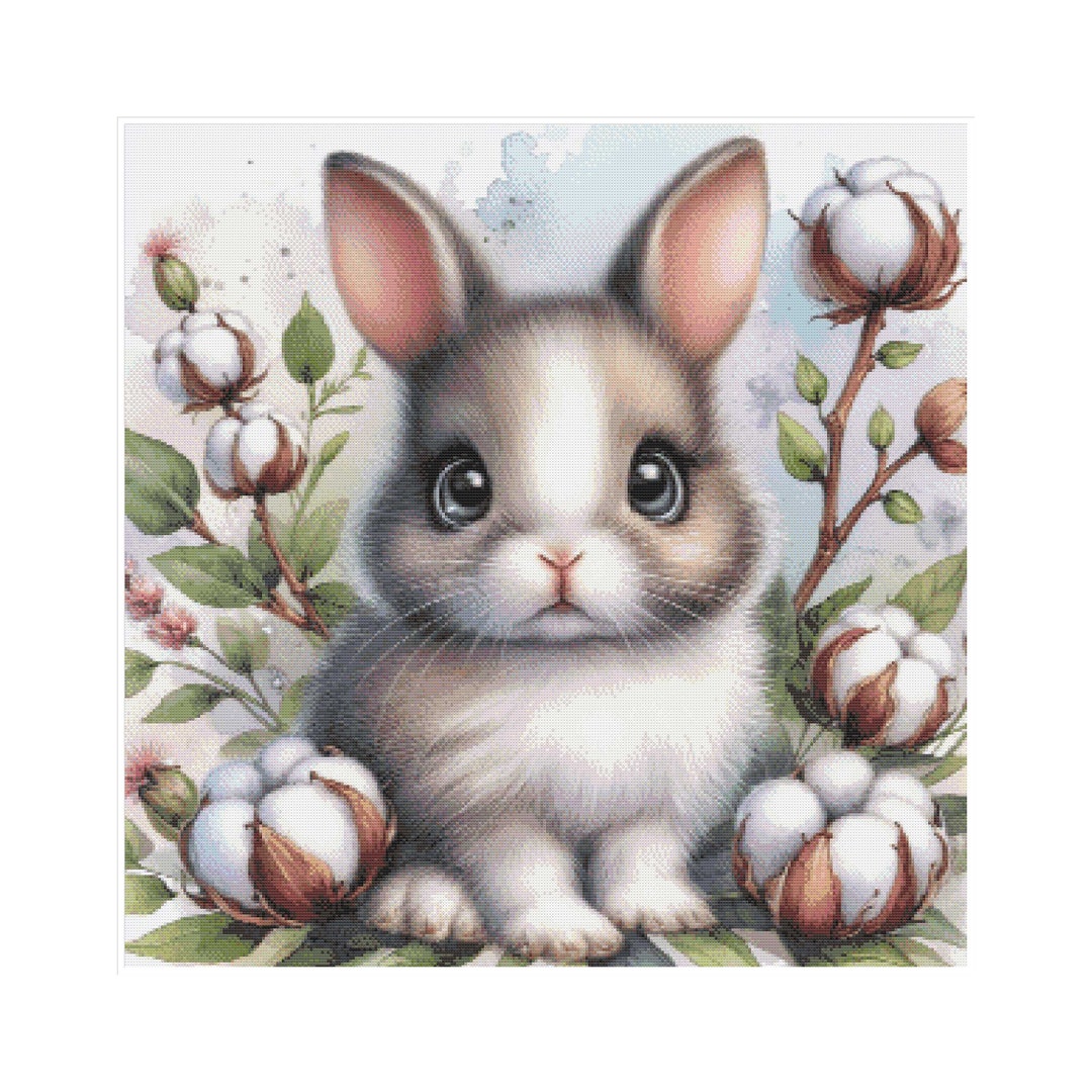 Rabbit Cross Stitch, Rabbit Pattern, Bunny Cross Stitch, Cross Stitch ...