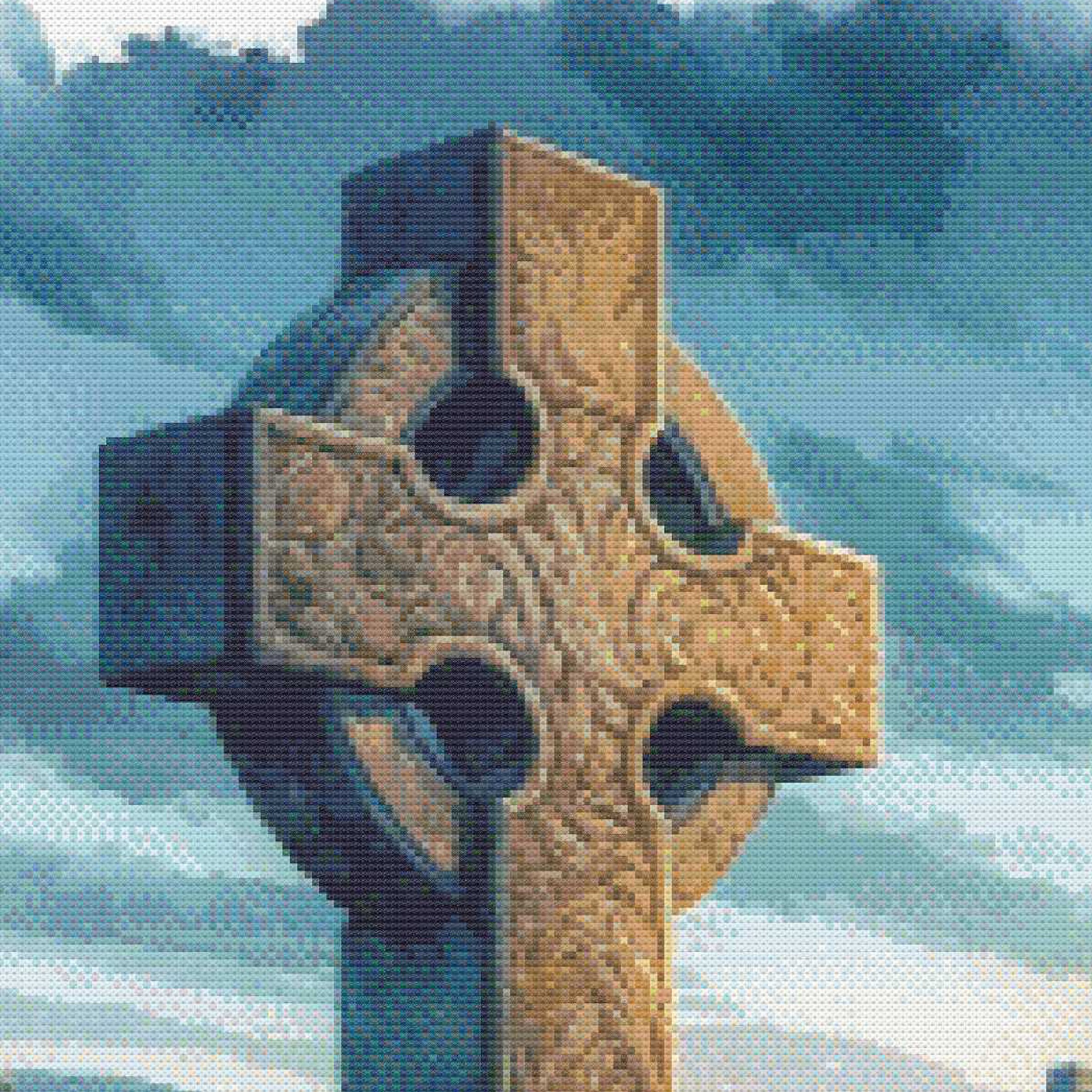 Gothic Cross Stitch Pattern, Cemetery Cross Stitch, Moon Cross Stitch ...