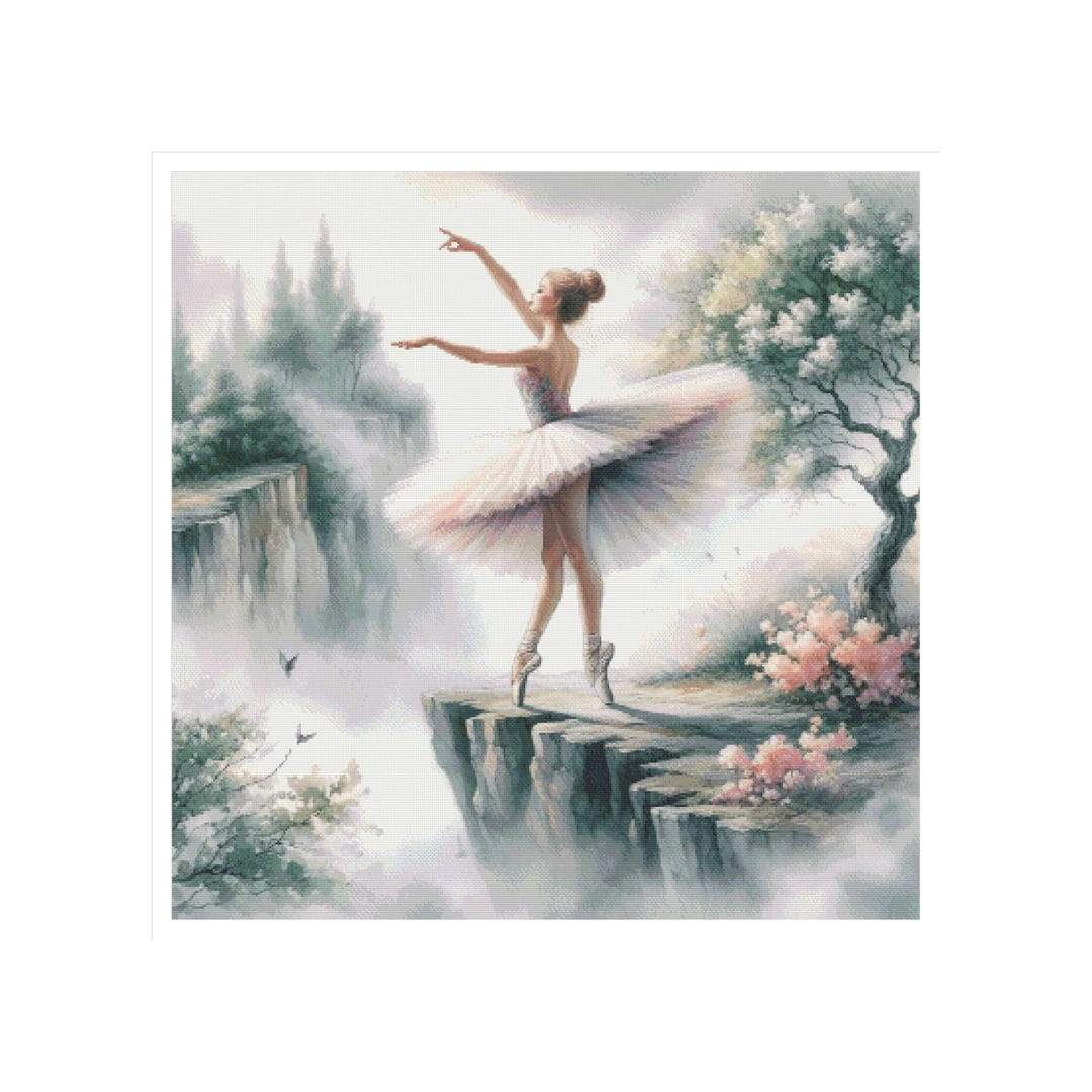 Dance Cross Stitch, Cross Stitch Ballerina, Woman Dancing Cross Stitch ...