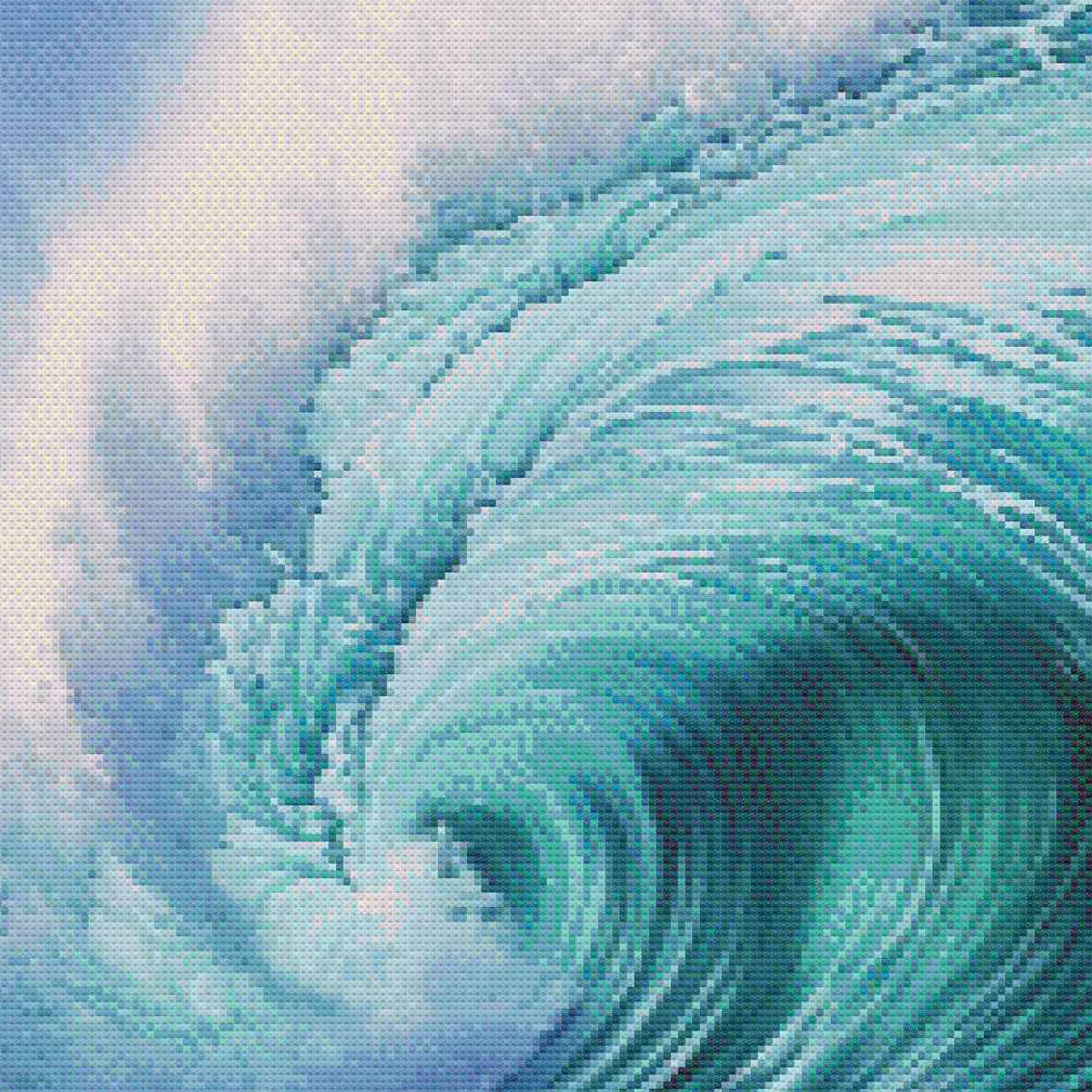 Sea Cross Stitch, Ocean Cross Stitch, Maritime Cross Stitch, Wave Cross ...