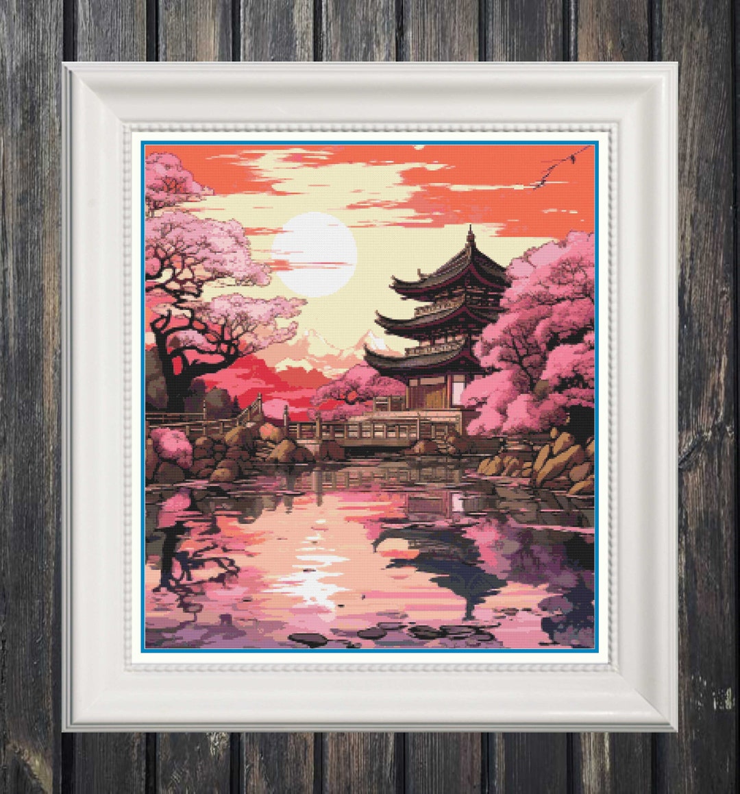 Cross Stitch Garden, Cross Stitch Bridge, Japanese to Embroider ...