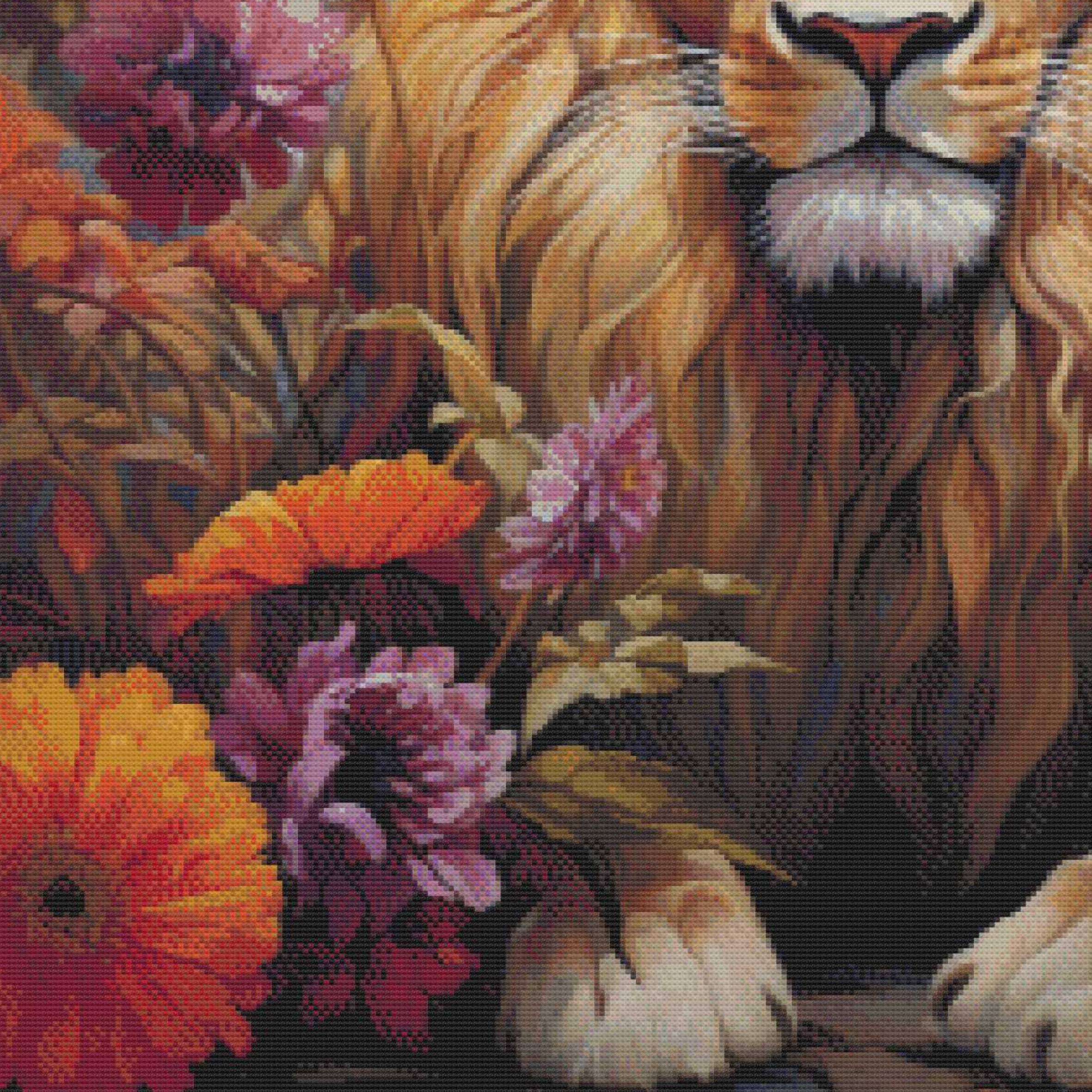 Lion Cross Stitch, Lion to Embroider, Cross Stitch Lions, Cross Stitch ...