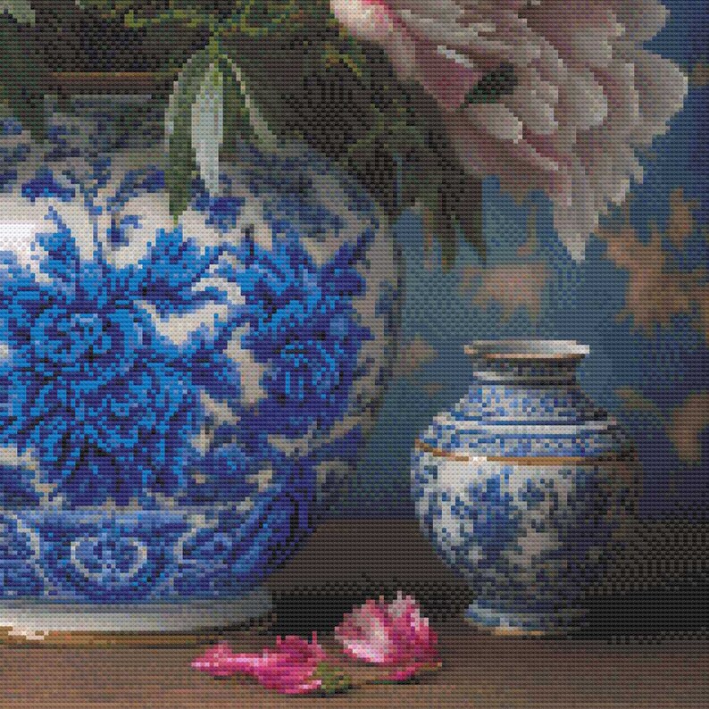 Still Life Cross Stitch, Cross Stitch Flowers, Cross Stitch Floral ...