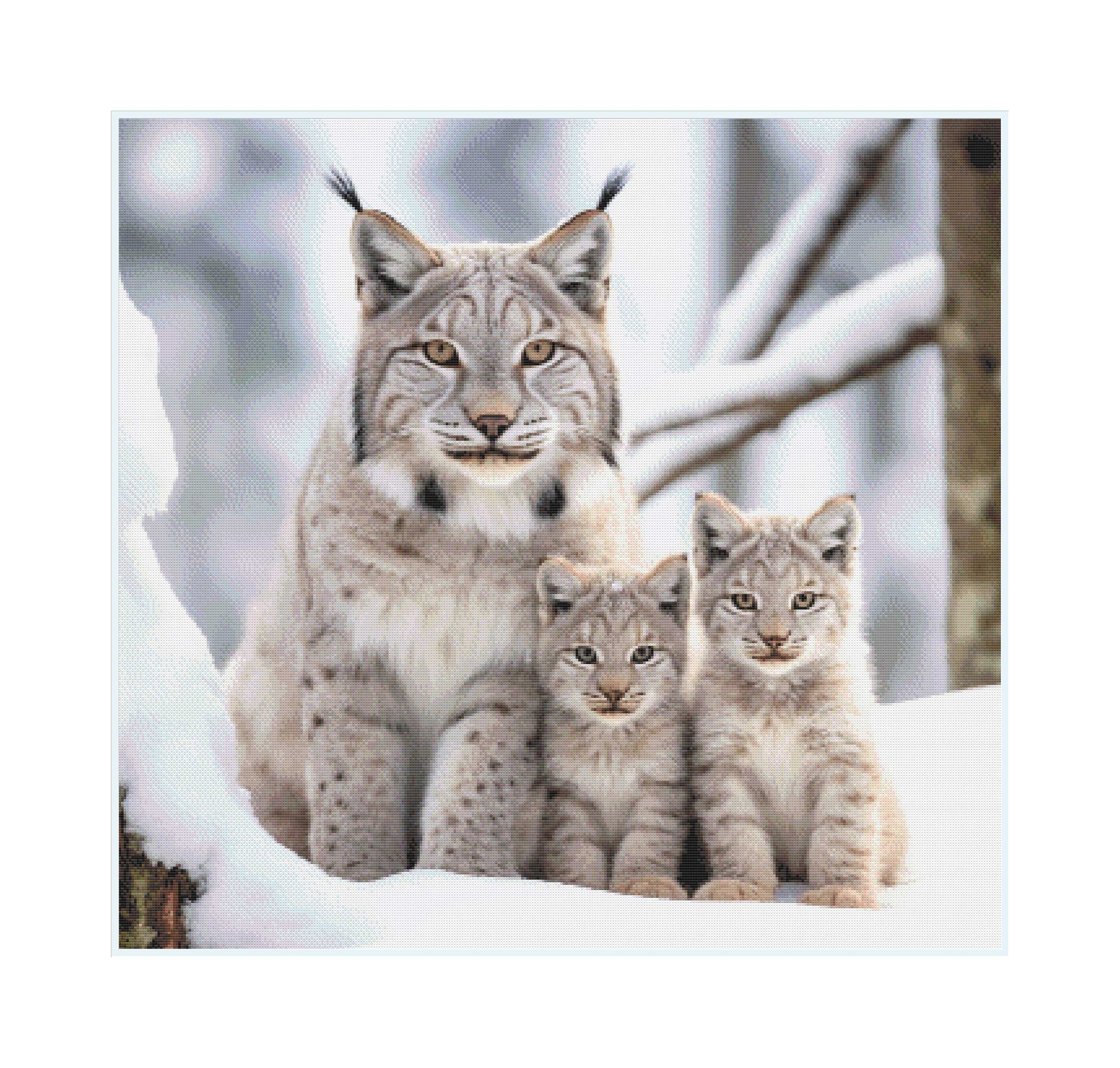 Cross Stitch Feline, Cross Stitch Lynxes, Cats to Embroider, Wild to ...