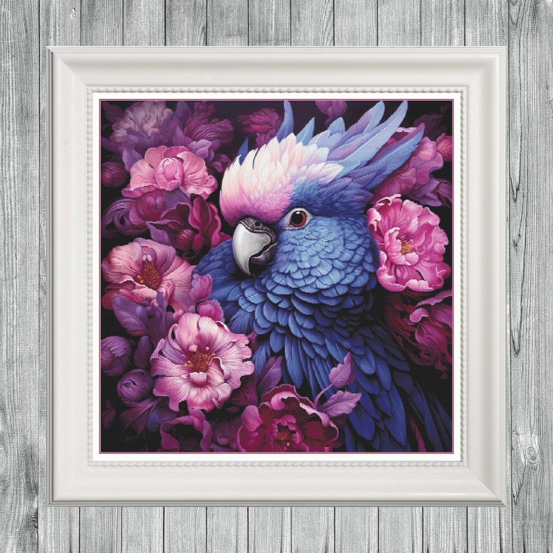 Cross Stitch Bird, Cross Stitch Cockatoo, Embroidery Owl, Embroidery ...